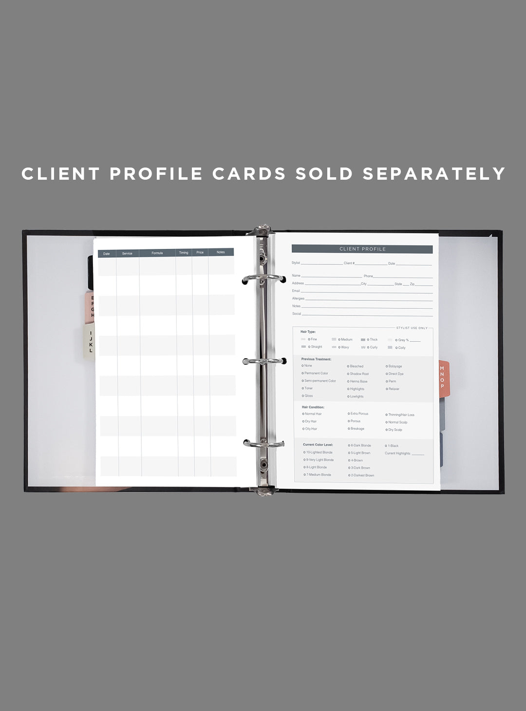 Client Data Organizer Binder for Salon Professionals | Fromm Pro – FROMM